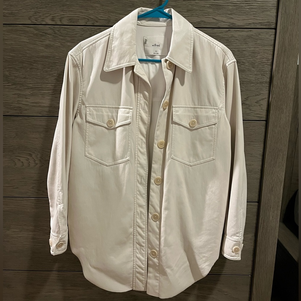 Wilfred The Ganna Vegan Leather Shirt Jacket - Gem